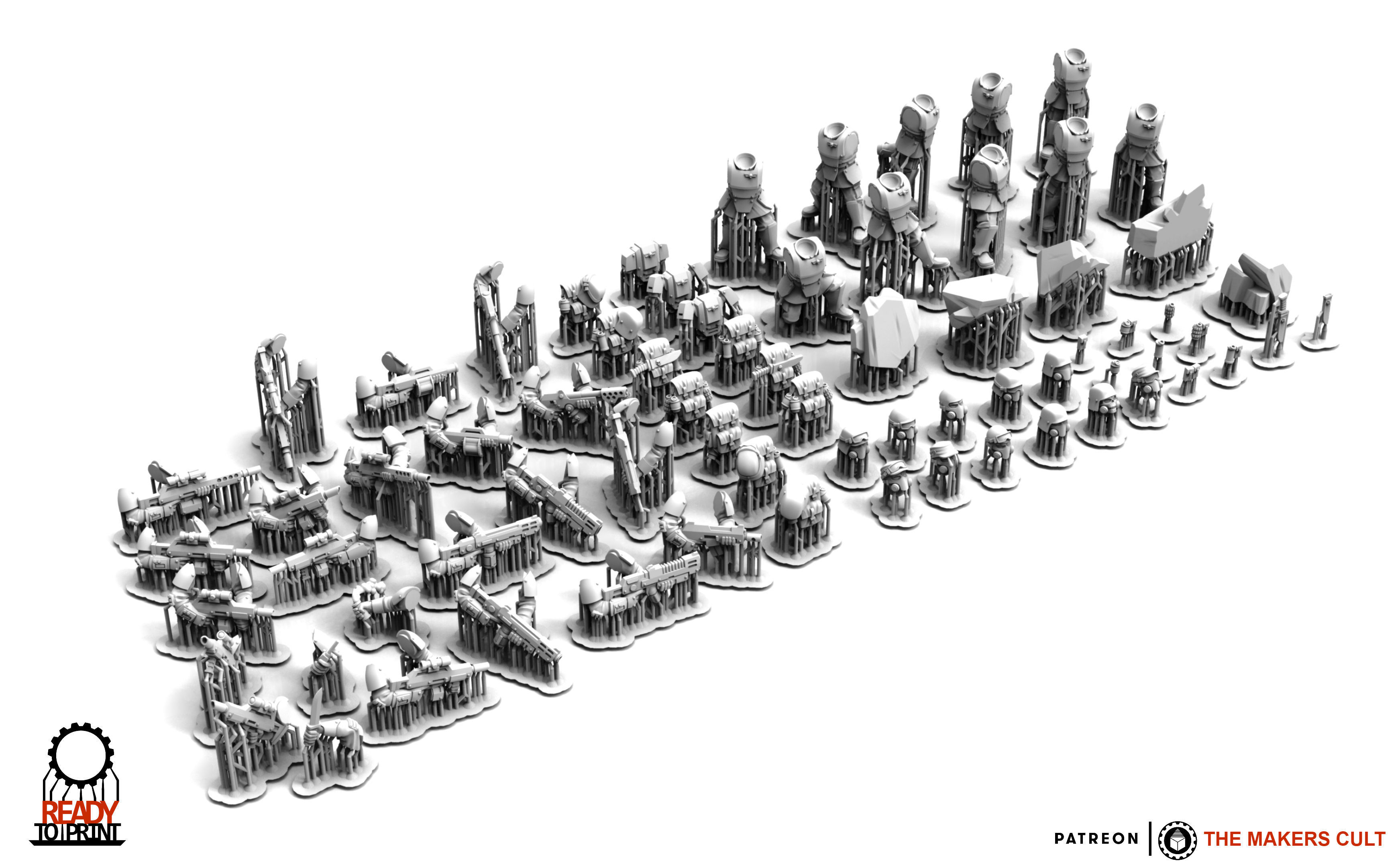 Universal Guard - Shock Infantry Builder 3D model 3D printable | CGTrader