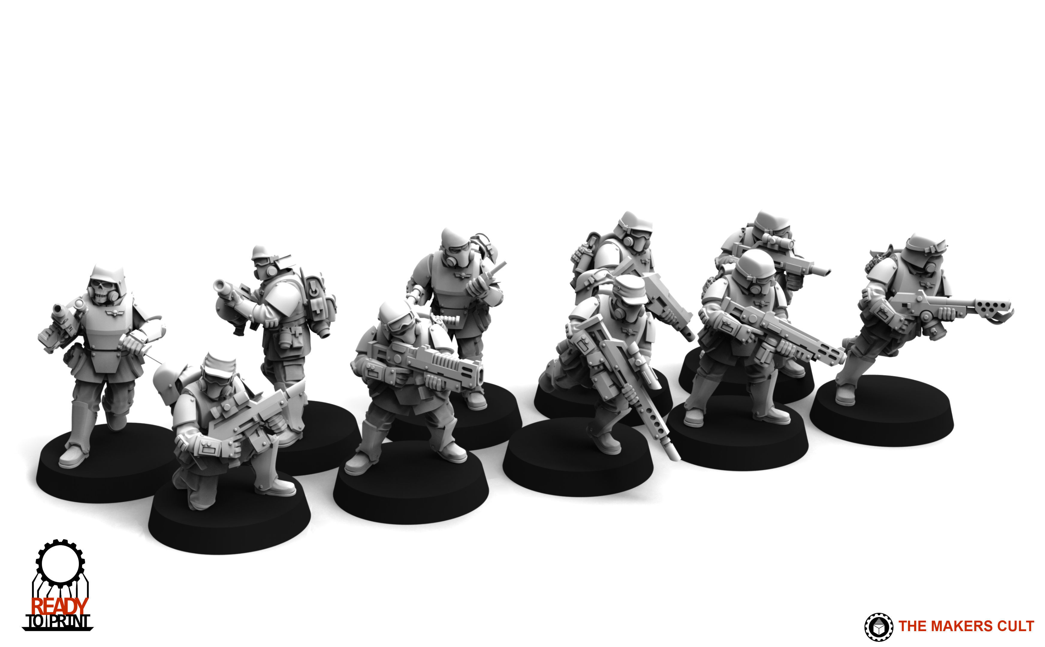 Universal Guard - Shock Infantry Builder 3D model 3D printable | CGTrader