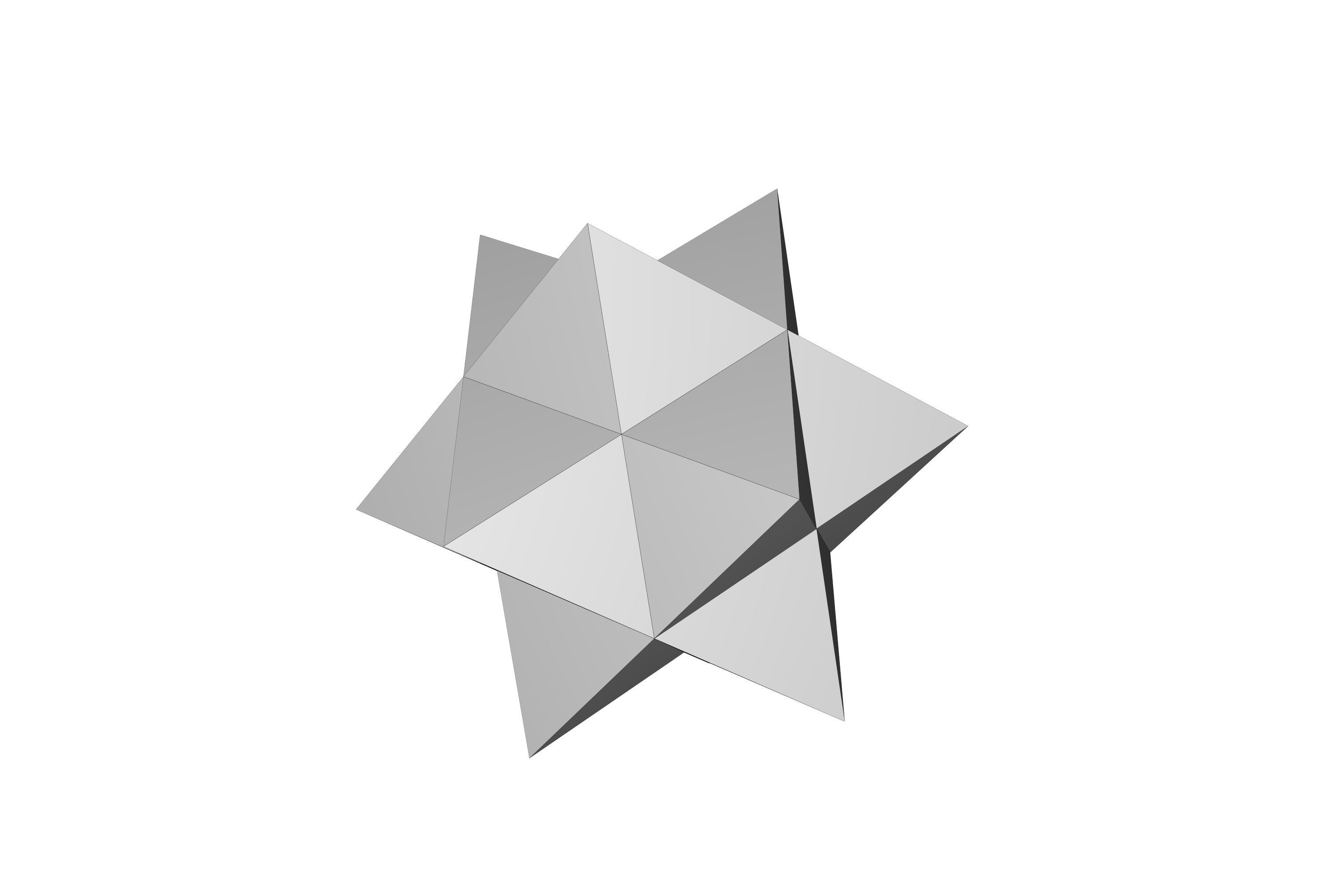 Stellated Rhombic Dodecahedron 3D model 3D printable | CGTrader