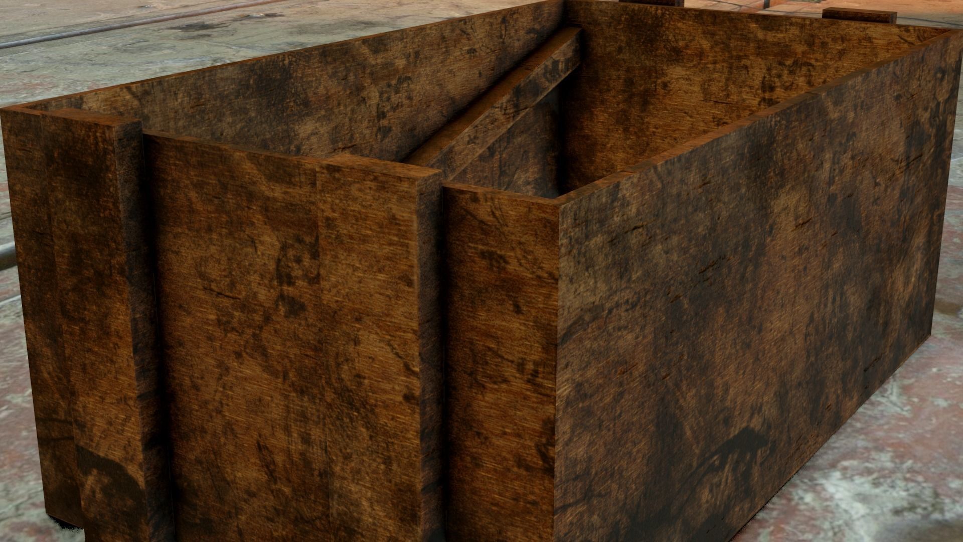 3D model Wood Crate - game ready - 4k VR / AR / low-poly | CGTrader