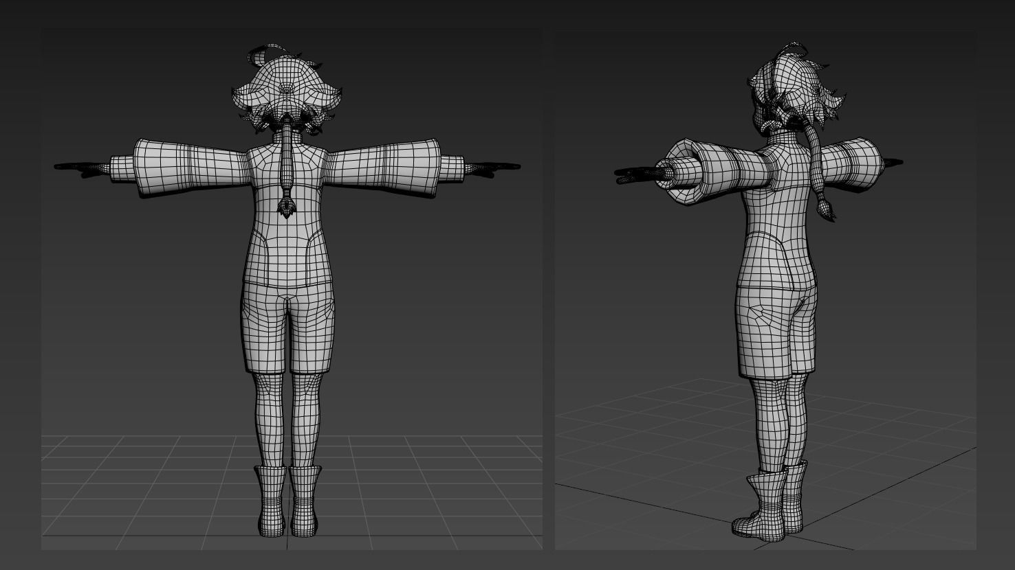 Suletta the Witch from Mercury VRChat avatar 3D model rigged | CGTrader