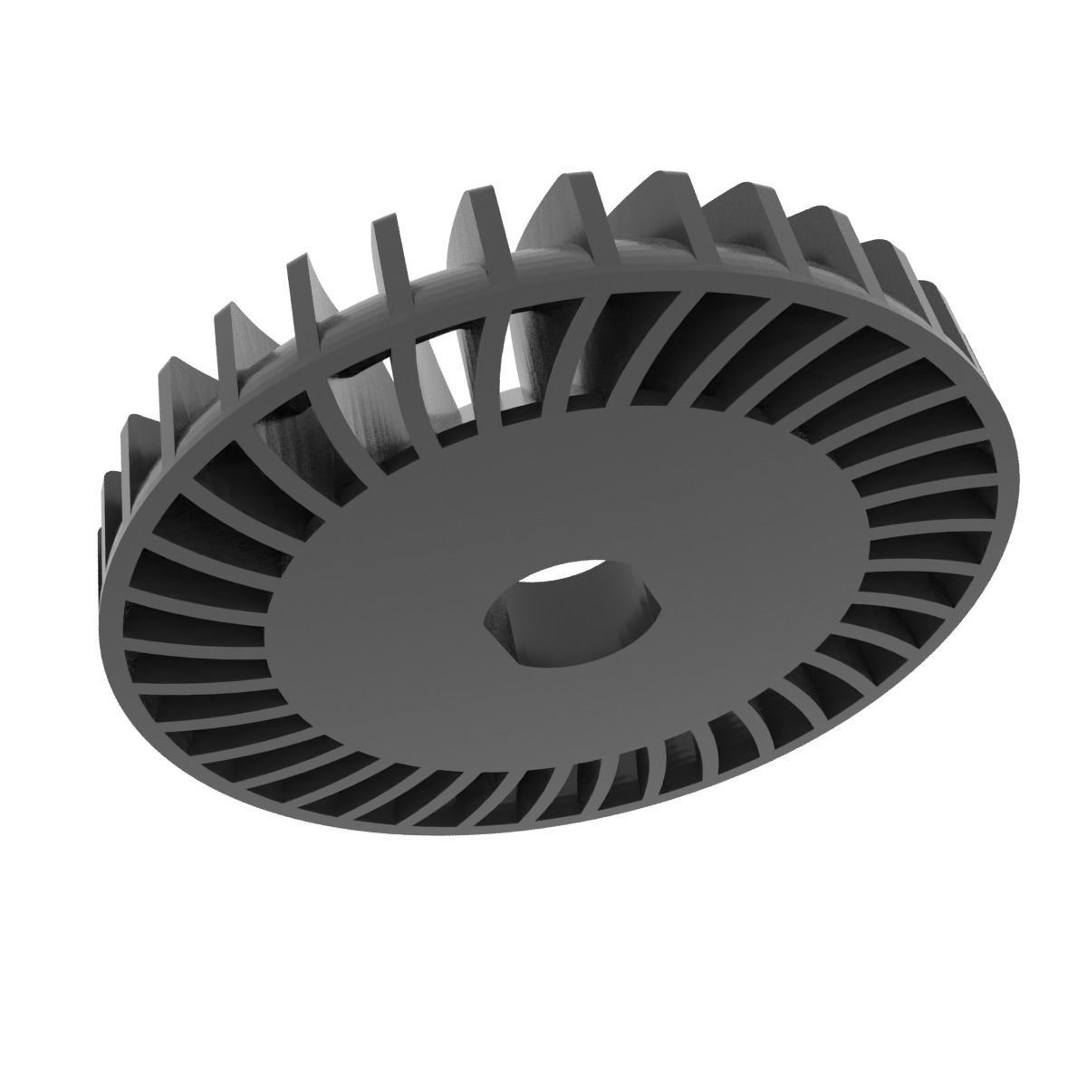 Impeller for Angle Metal Cutting Grinder 3D model 3D printable | CGTrader