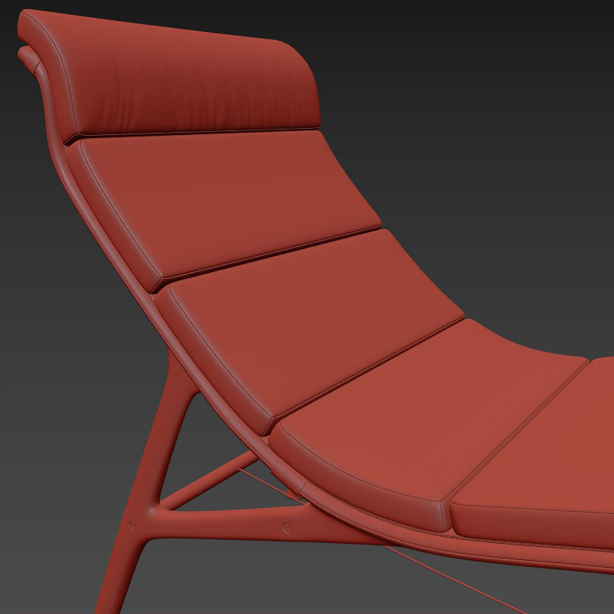 Alias Longframe soft sunbed 3D model | CGTrader