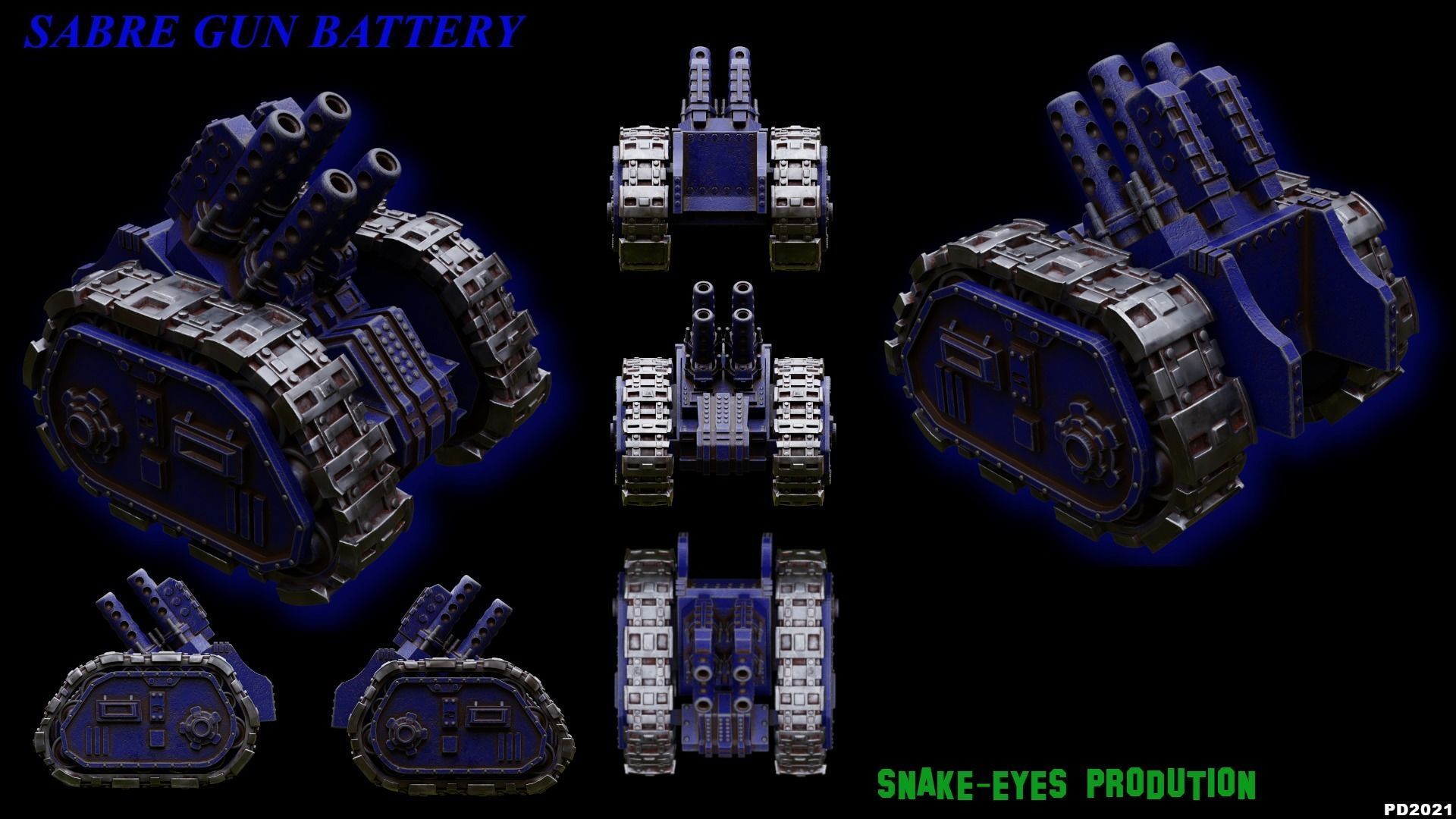 Sabre Battery Gun Platform 3D model 3D printable | CGTrader