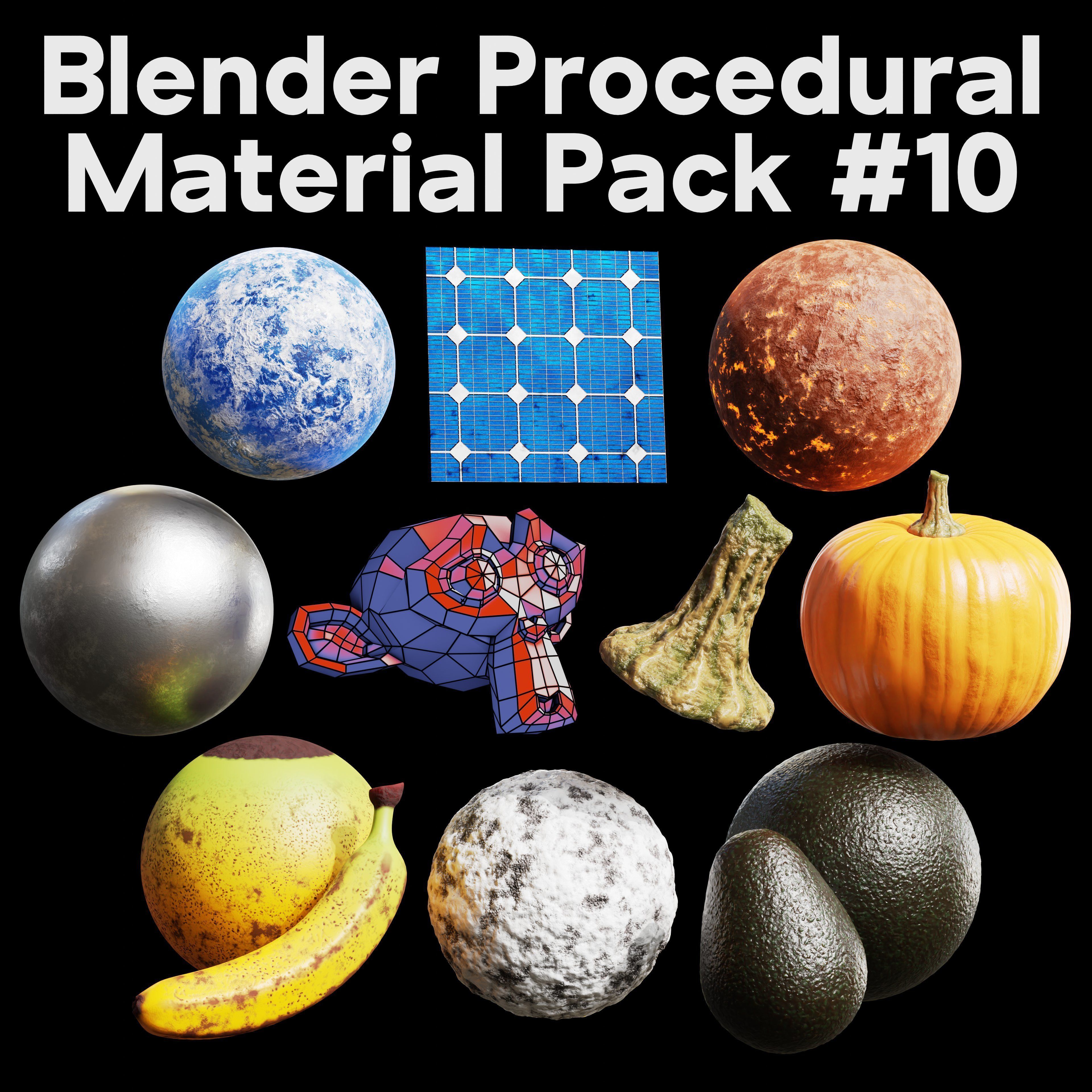 Blender Procedural Material Pack 10 Texture | CGTrader