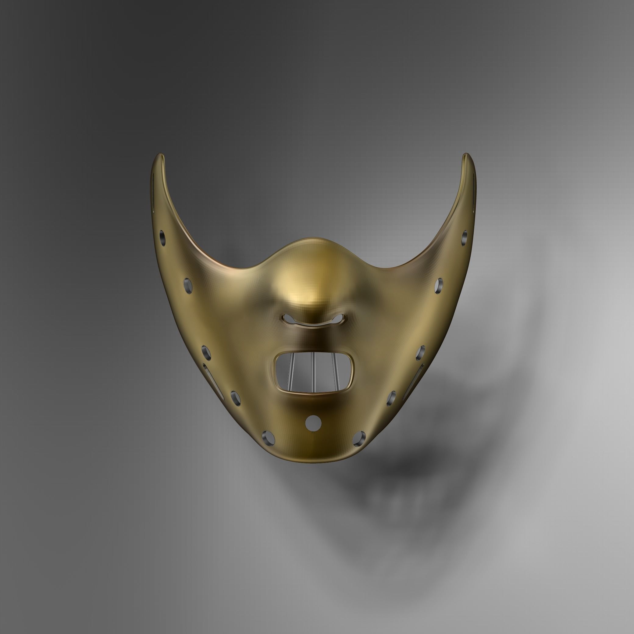 Hannibal Lector Mask 3D model 3D printable | CGTrader