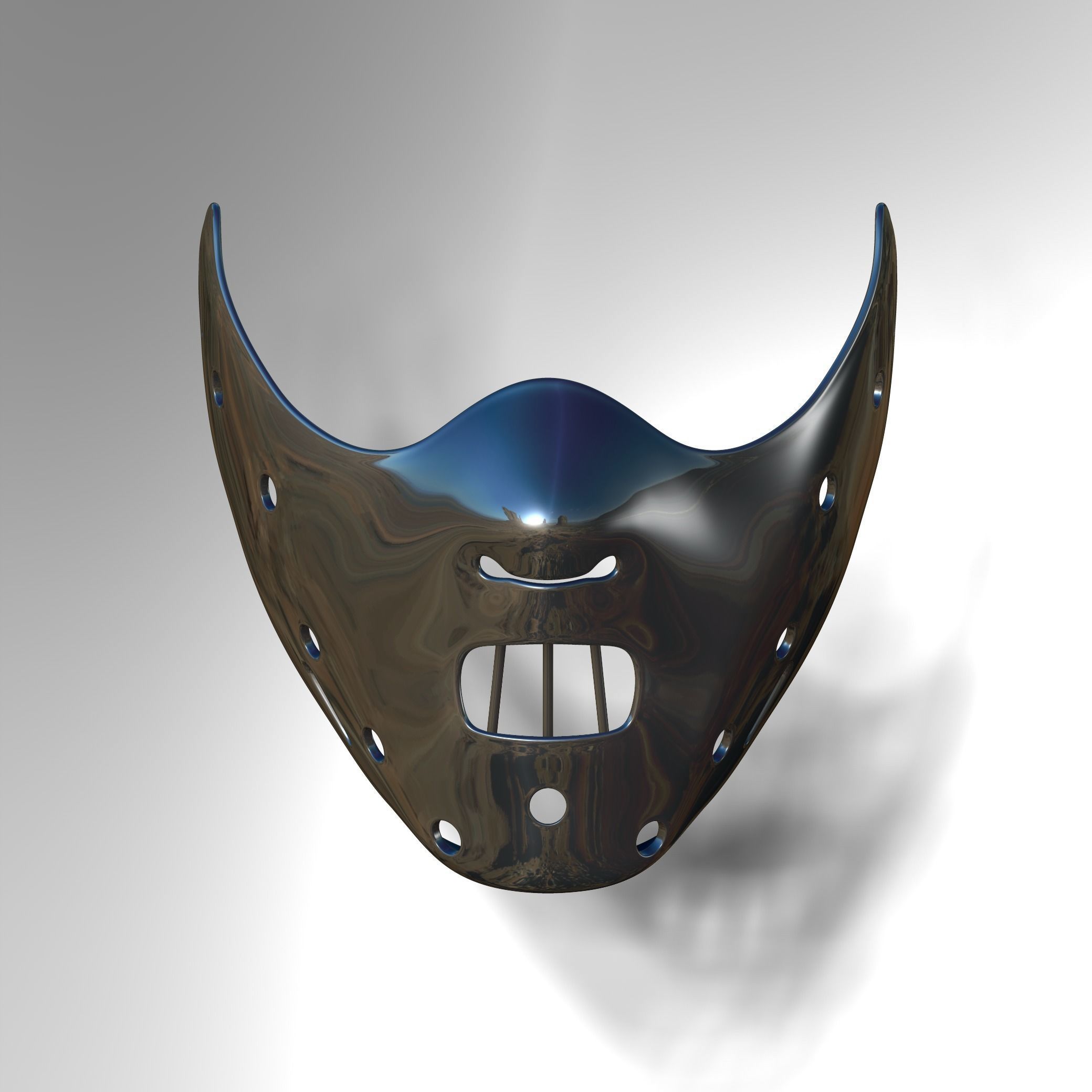 Hannibal Lector Mask 3D model 3D printable | CGTrader