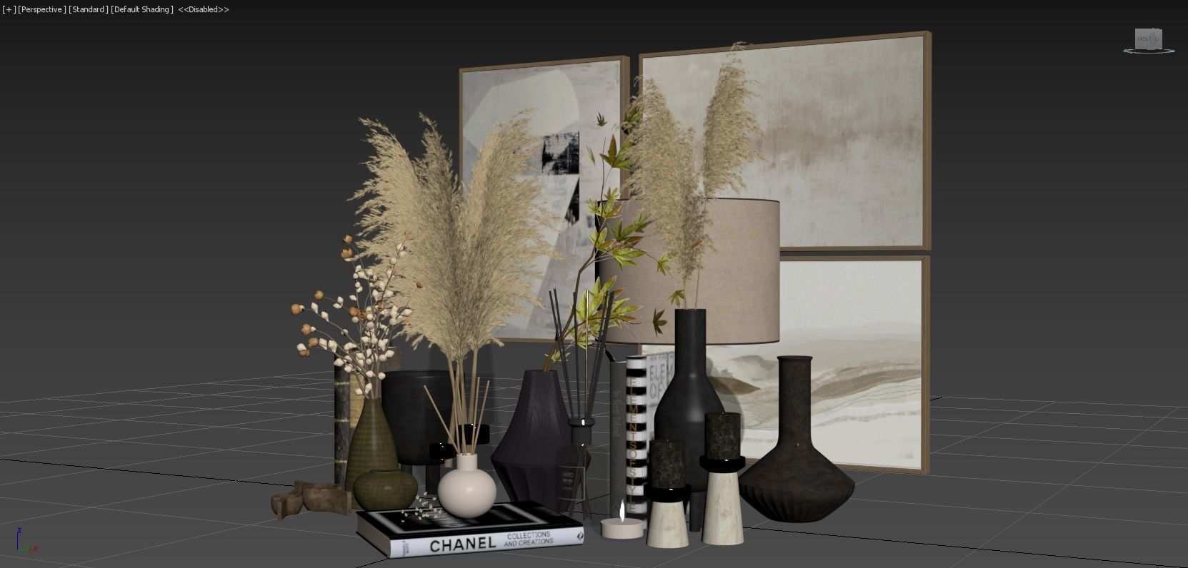 Decorative Set 089 3d Model Cgtrader