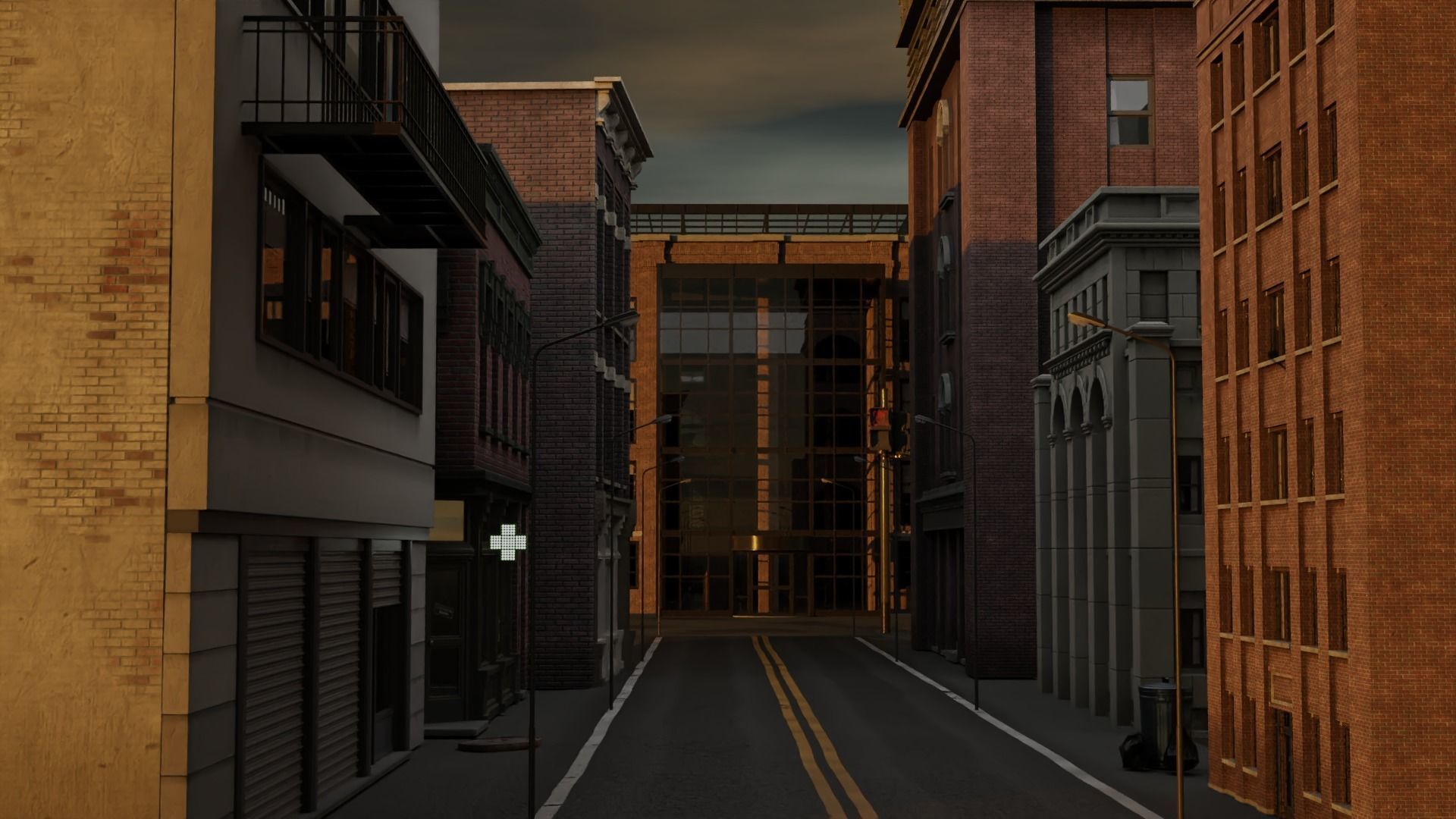 Realistic scifi city town landscape 3D model | CGTrader