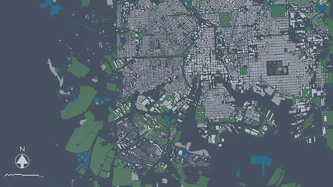 Baltimore USA - Mass buildings 3D model | CGTrader