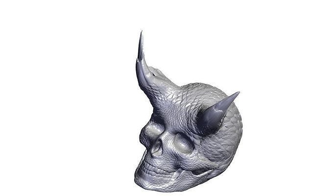 DEMON SKULL 3D model animated | CGTrader