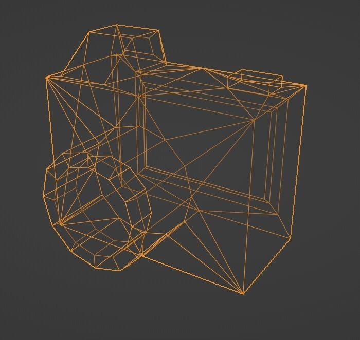 3D model Lowpoly Blocky Camera VR / AR / low-poly | CGTrader