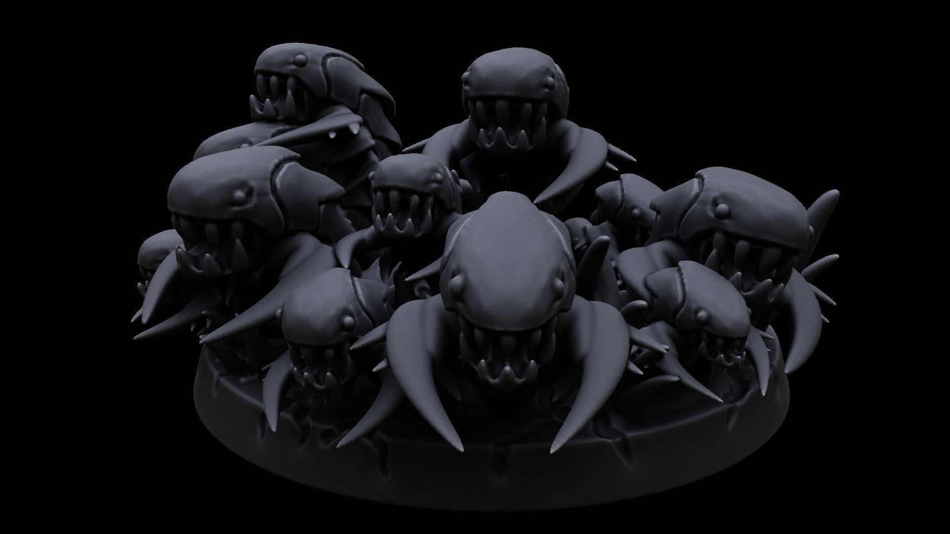 Alien Xeno Swarm creatures 3D model 3D printable | CGTrader