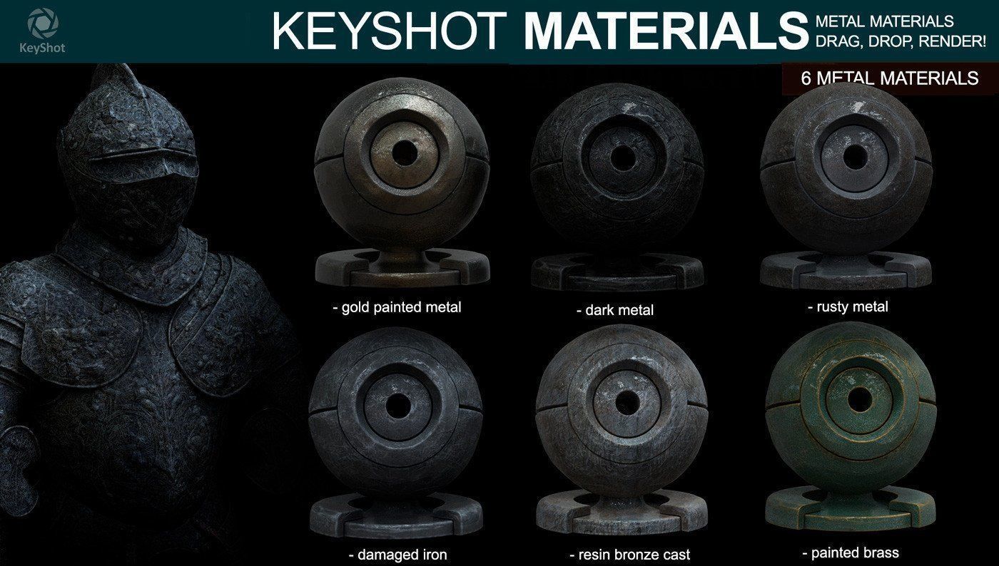 Keyshot Materials - Ultimate Bundle 3D model | CGTrader