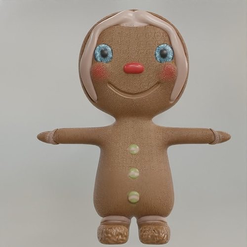 3D model Gingerbread Man VR / AR / low-poly | CGTrader