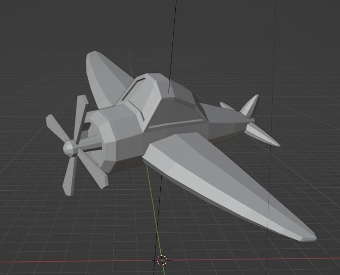 Low poly aircraft in blender free VR / AR / low-poly 3D model | CGTrader