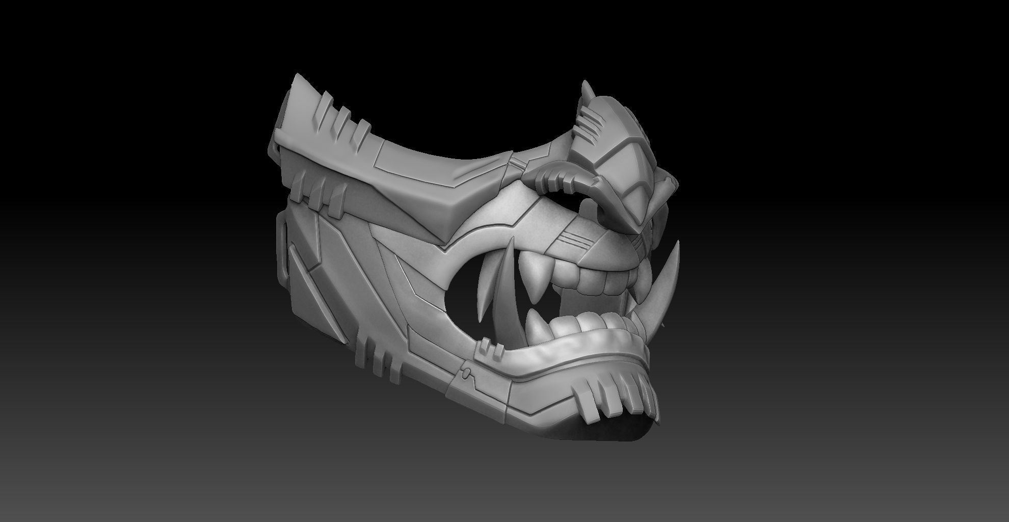 Cyber Punk Mask 3D model 3D printable | CGTrader