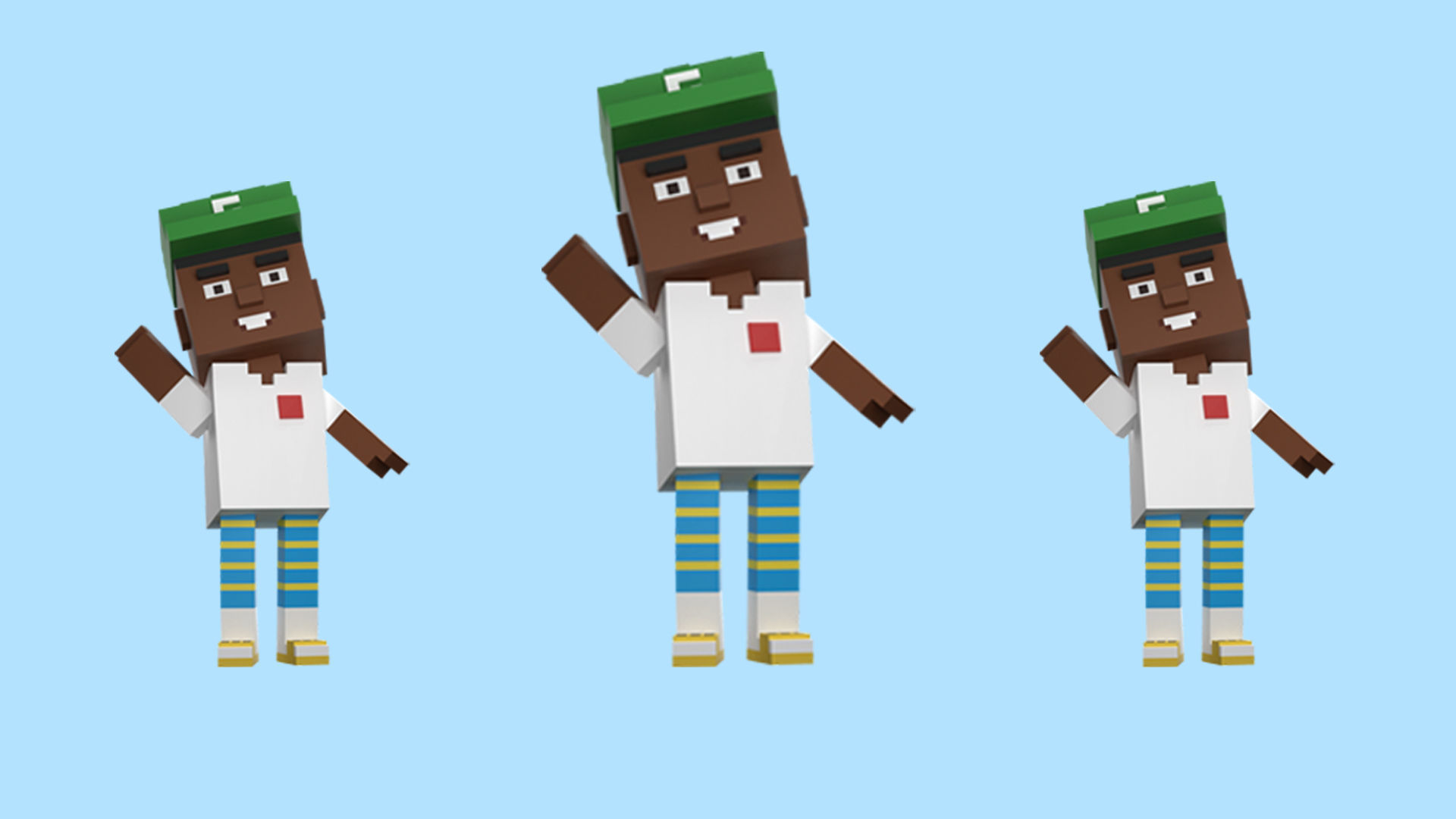 3D model Low poly characters 4 in voxel style VR / AR / low-poly | CGTrader