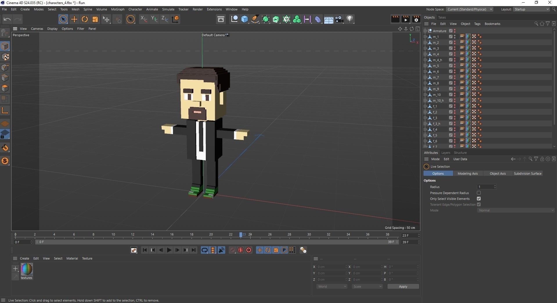 3D model Low poly characters 4 in voxel style VR / AR / low-poly | CGTrader