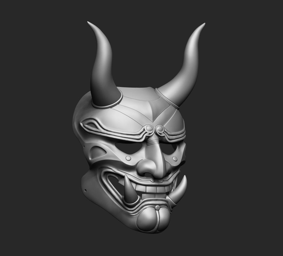 White Death Mask from Bullet train movie 3D model 3D printable | CGTrader