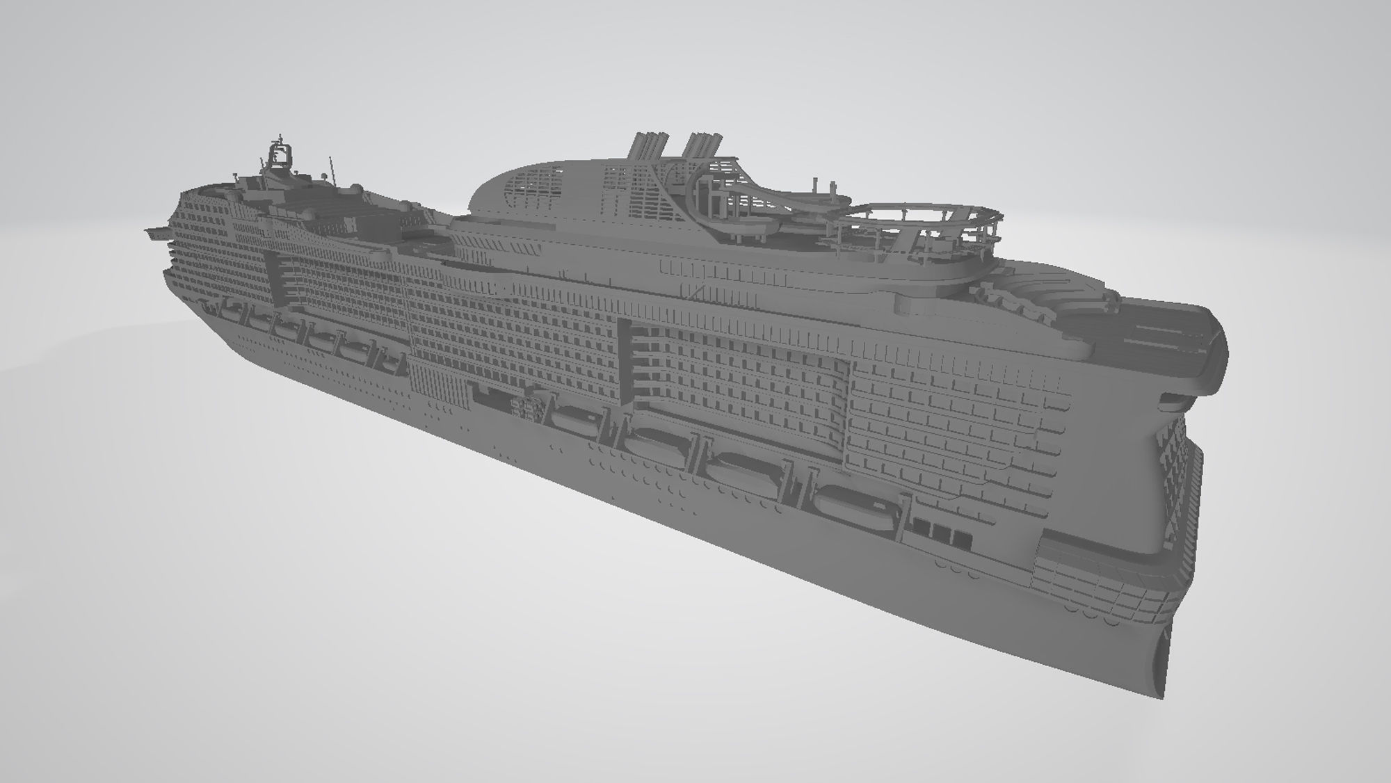 MSC Meraviglia cruise ship 3D print model 3D model 3D printable | CGTrader