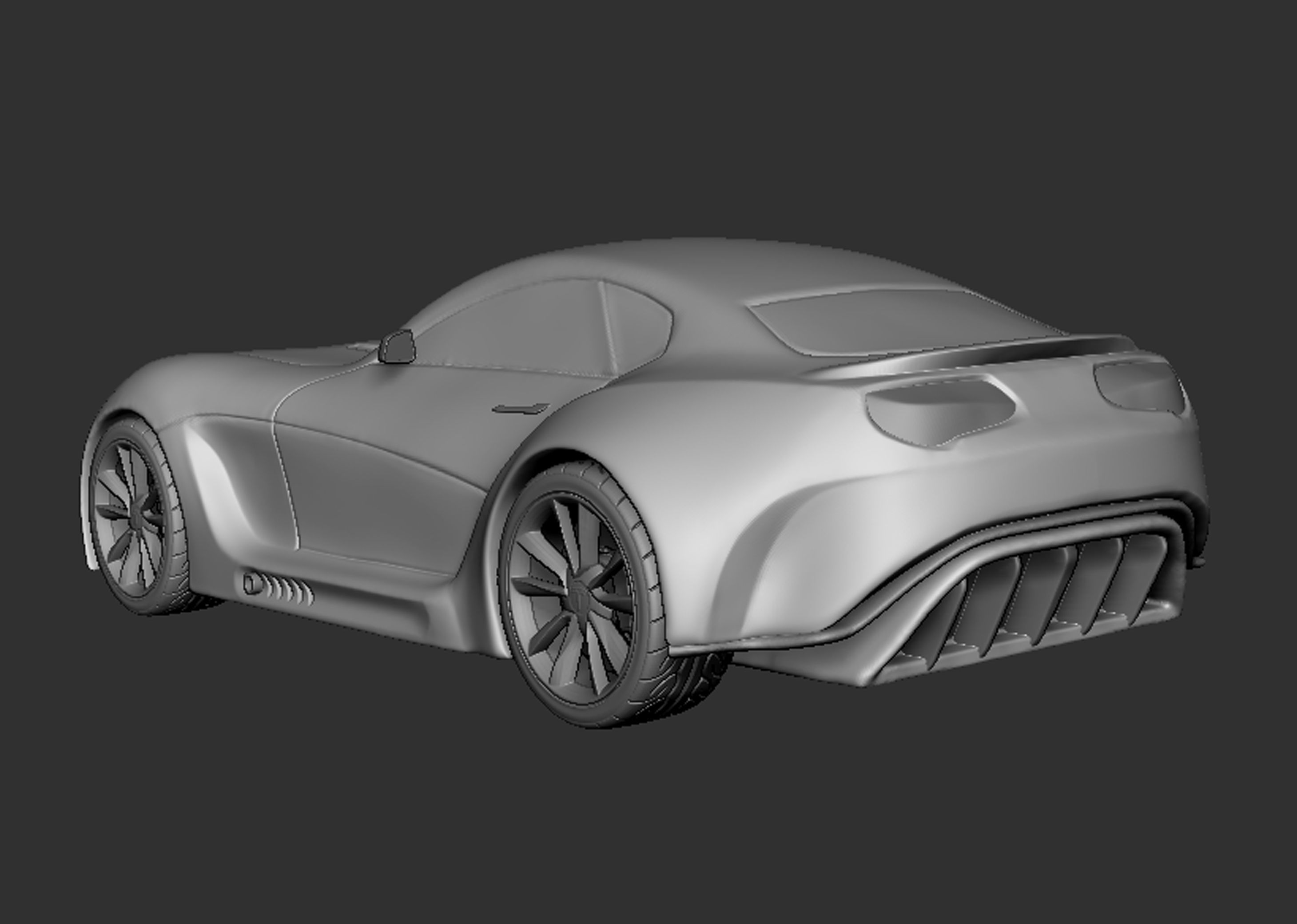 Concept Car 3D Model 3D model 3D printable | CGTrader