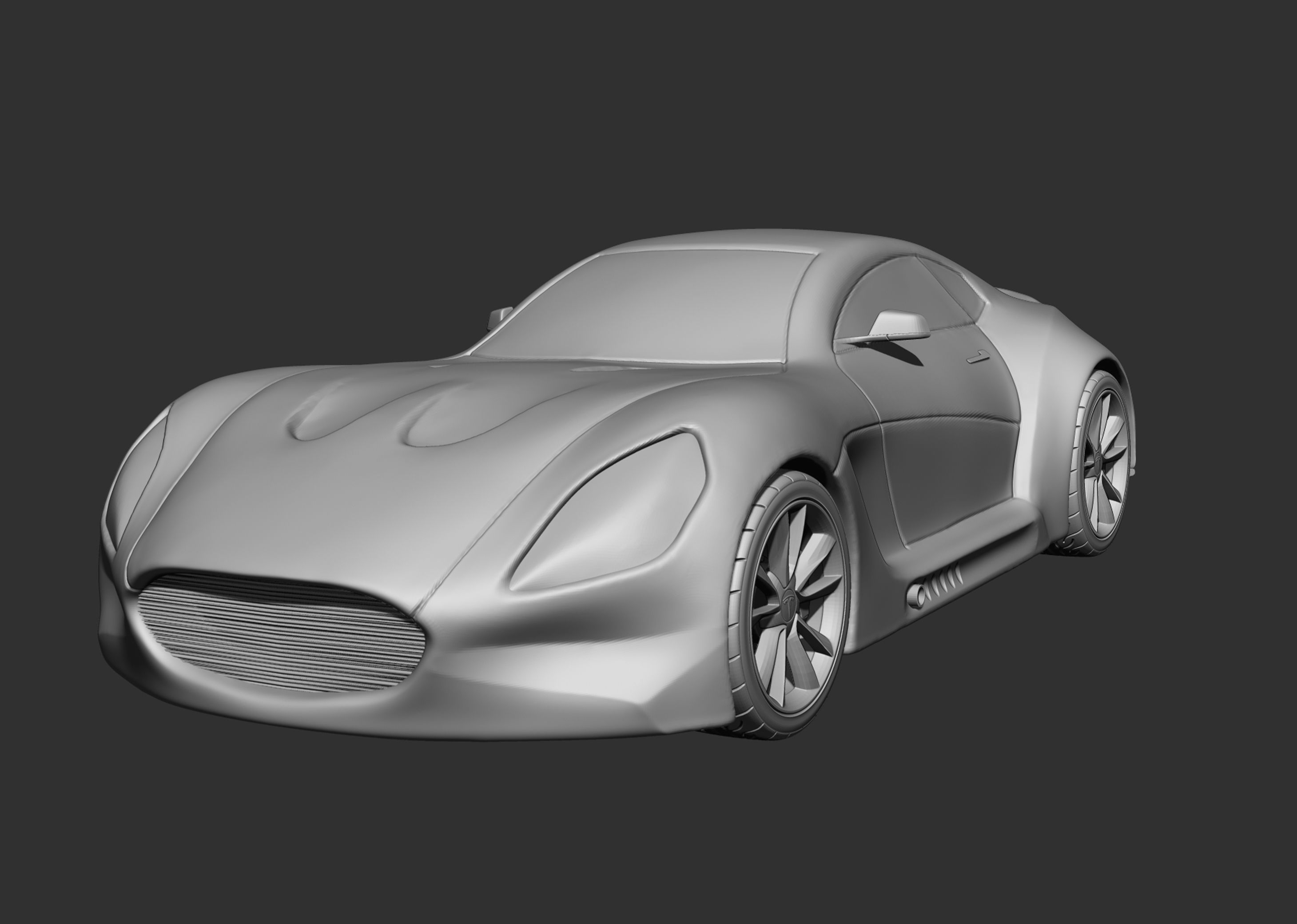 Concept Car 3D Model 3D model 3D printable | CGTrader