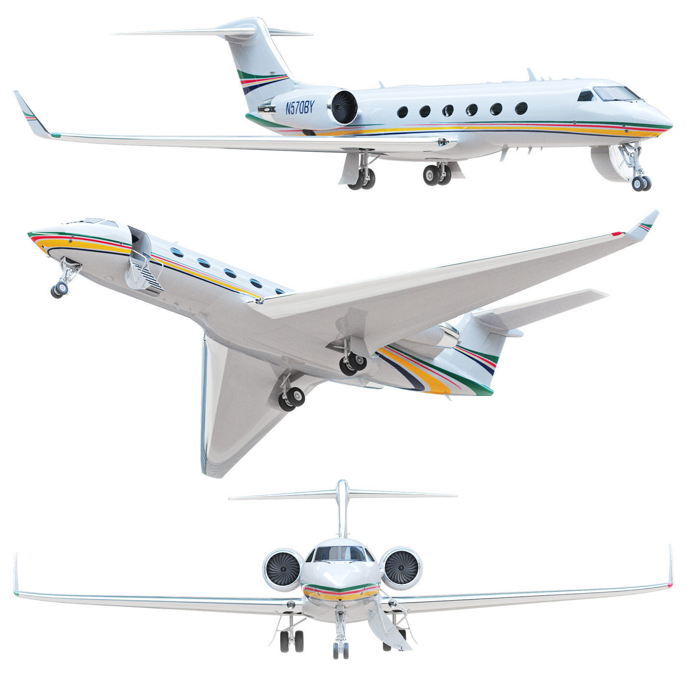 Aircraft G400 3D model | CGTrader