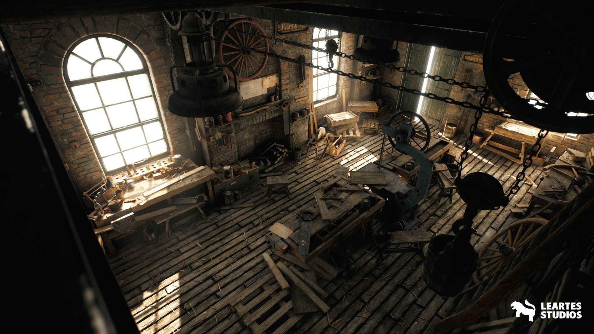 3D model Carpenters Workshop VR / AR / low-poly | CGTrader