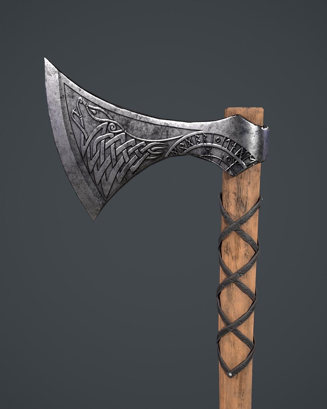 3D model Viking Wolf Breidox Axe VR / AR / low-poly | CGTrader