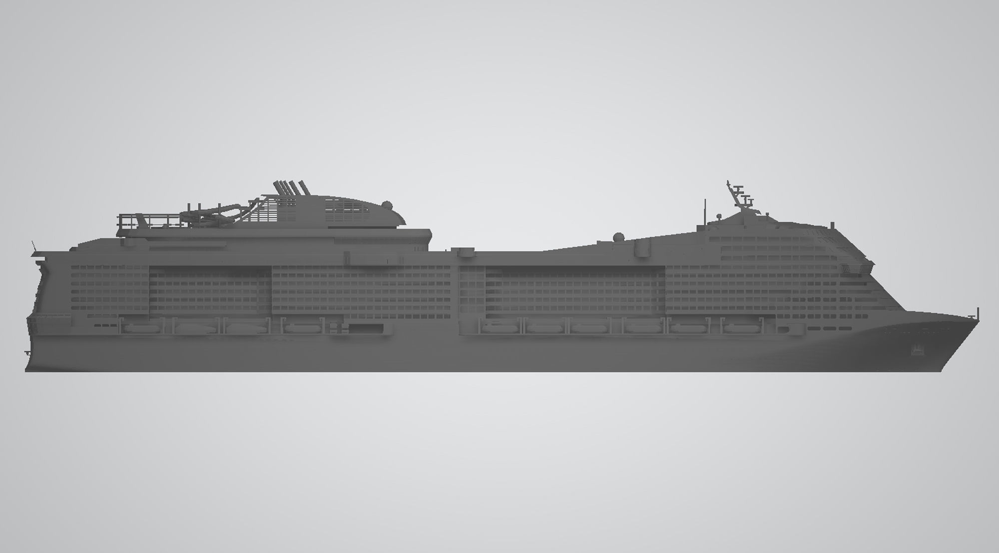 MSC Grandiosa cruise ship 3D print model 3D model 3D printable | CGTrader