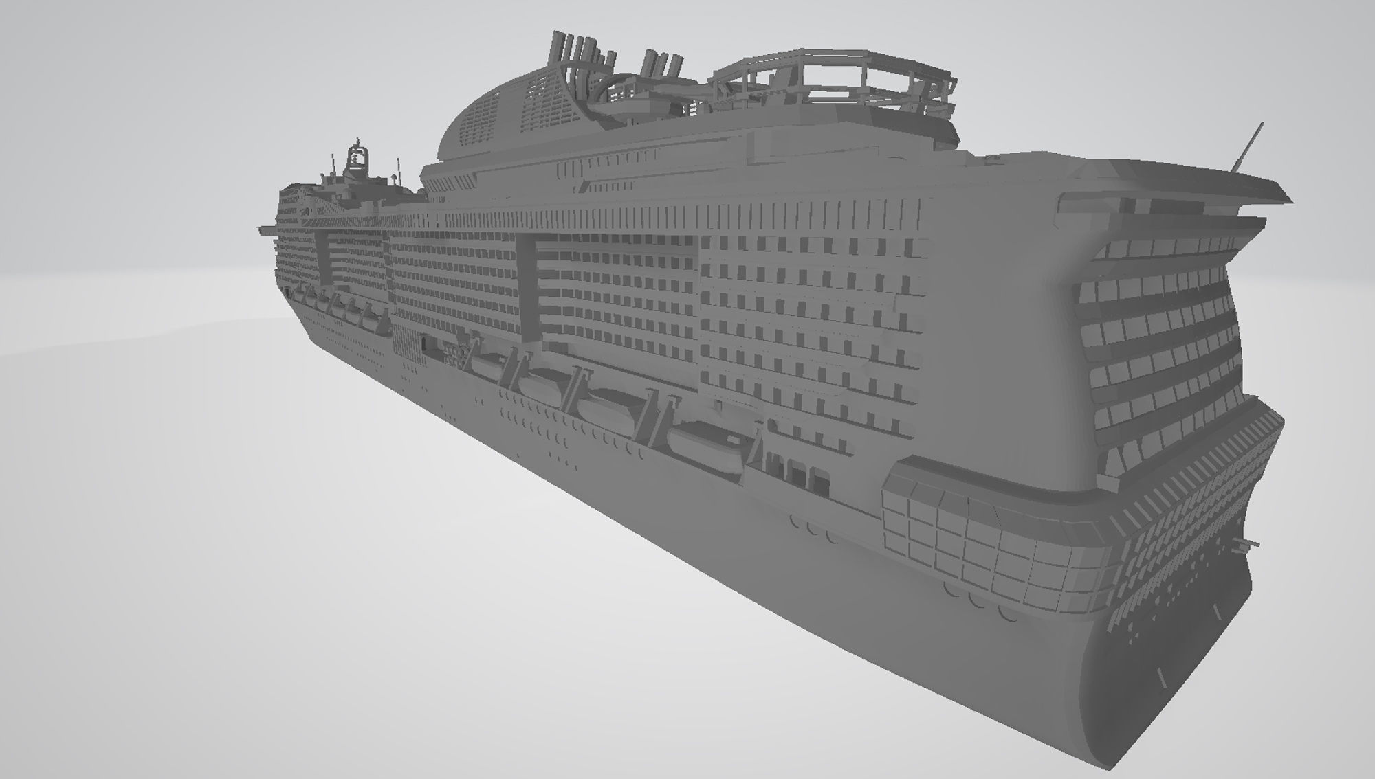 MSC Grandiosa cruise ship 3D print model 3D model 3D printable | CGTrader