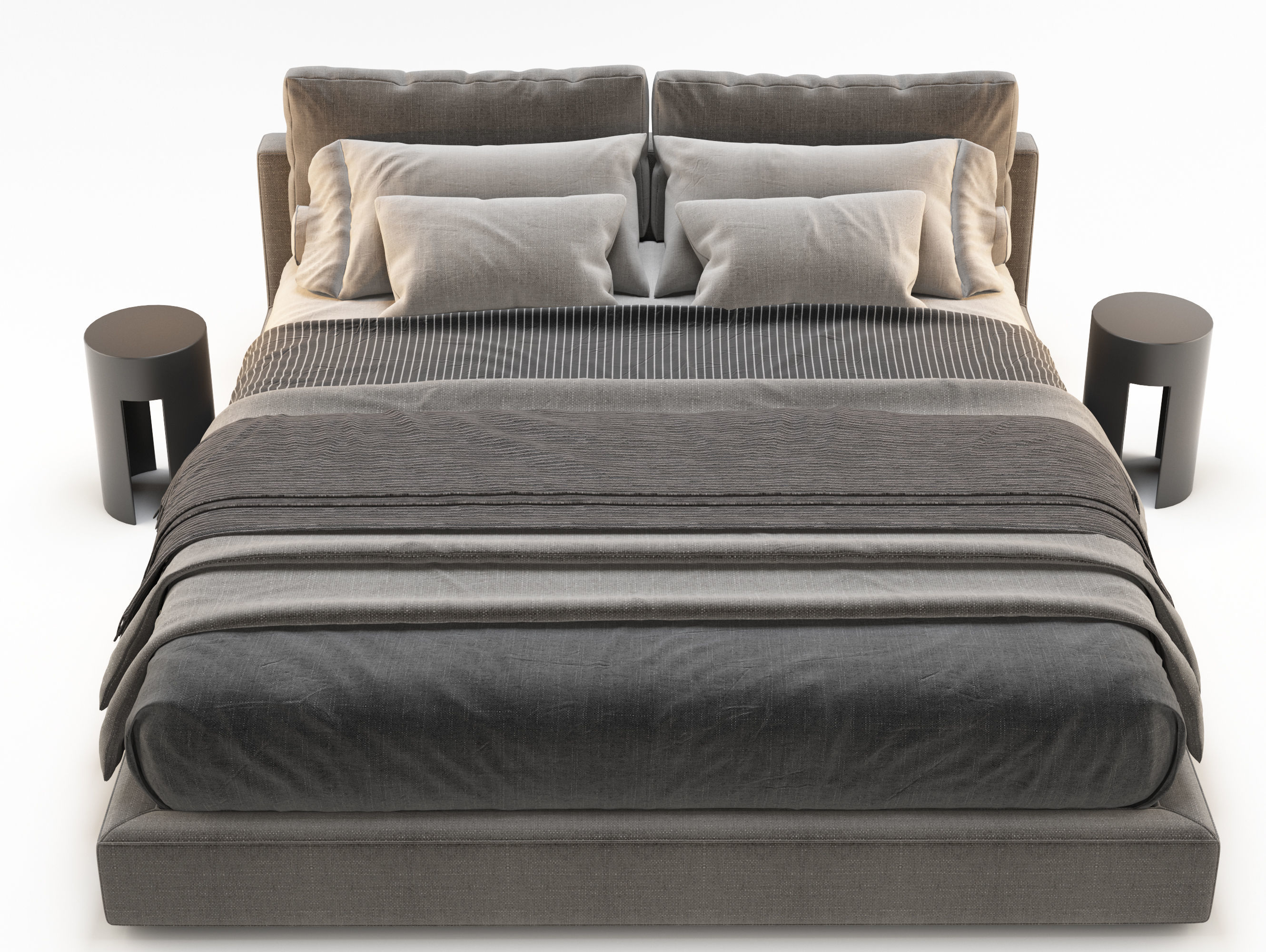RH Cloud Platform Bed 3D model | CGTrader