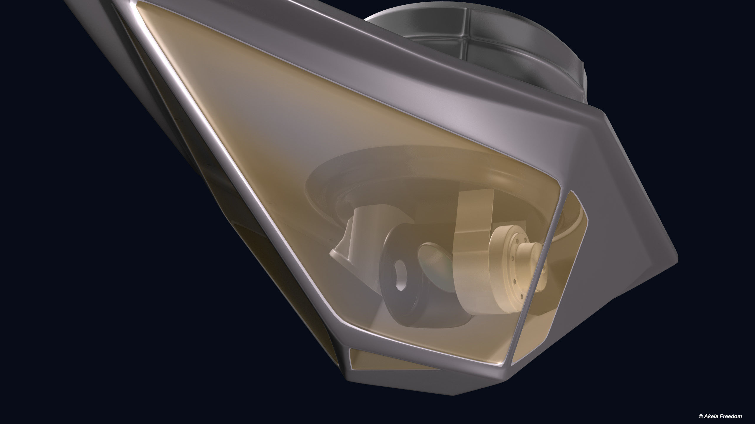 Electro-optical targeting system EOTS 3D model animated | CGTrader