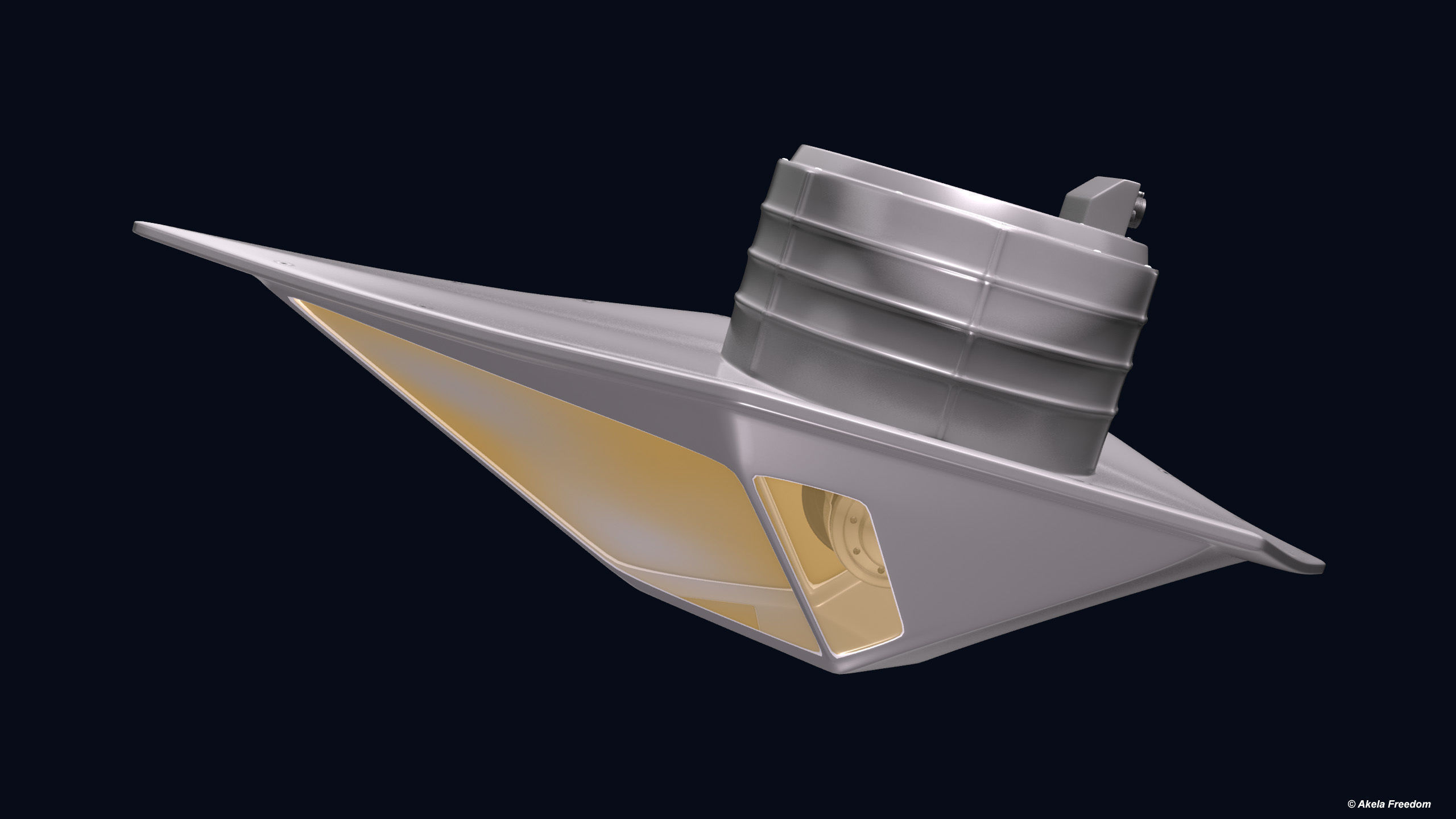 Electro-optical targeting system EOTS 3D model animated | CGTrader