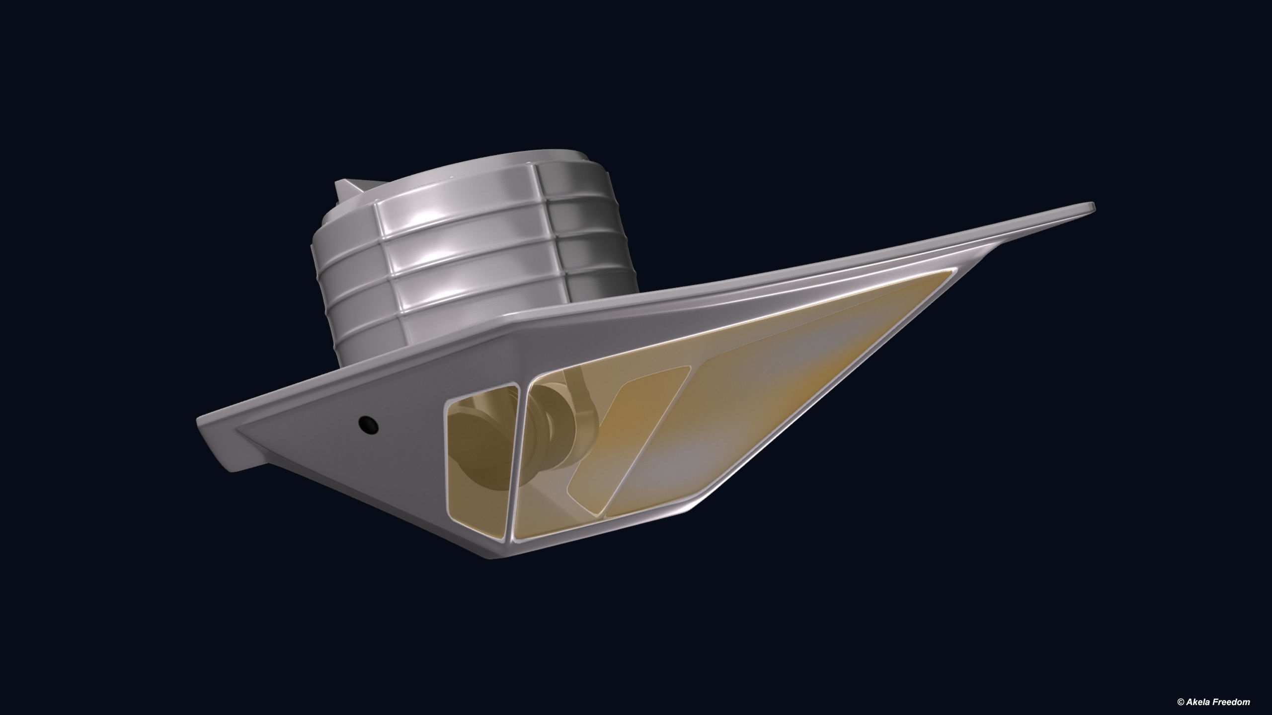 Electro-optical targeting system EOTS 3D model animated | CGTrader