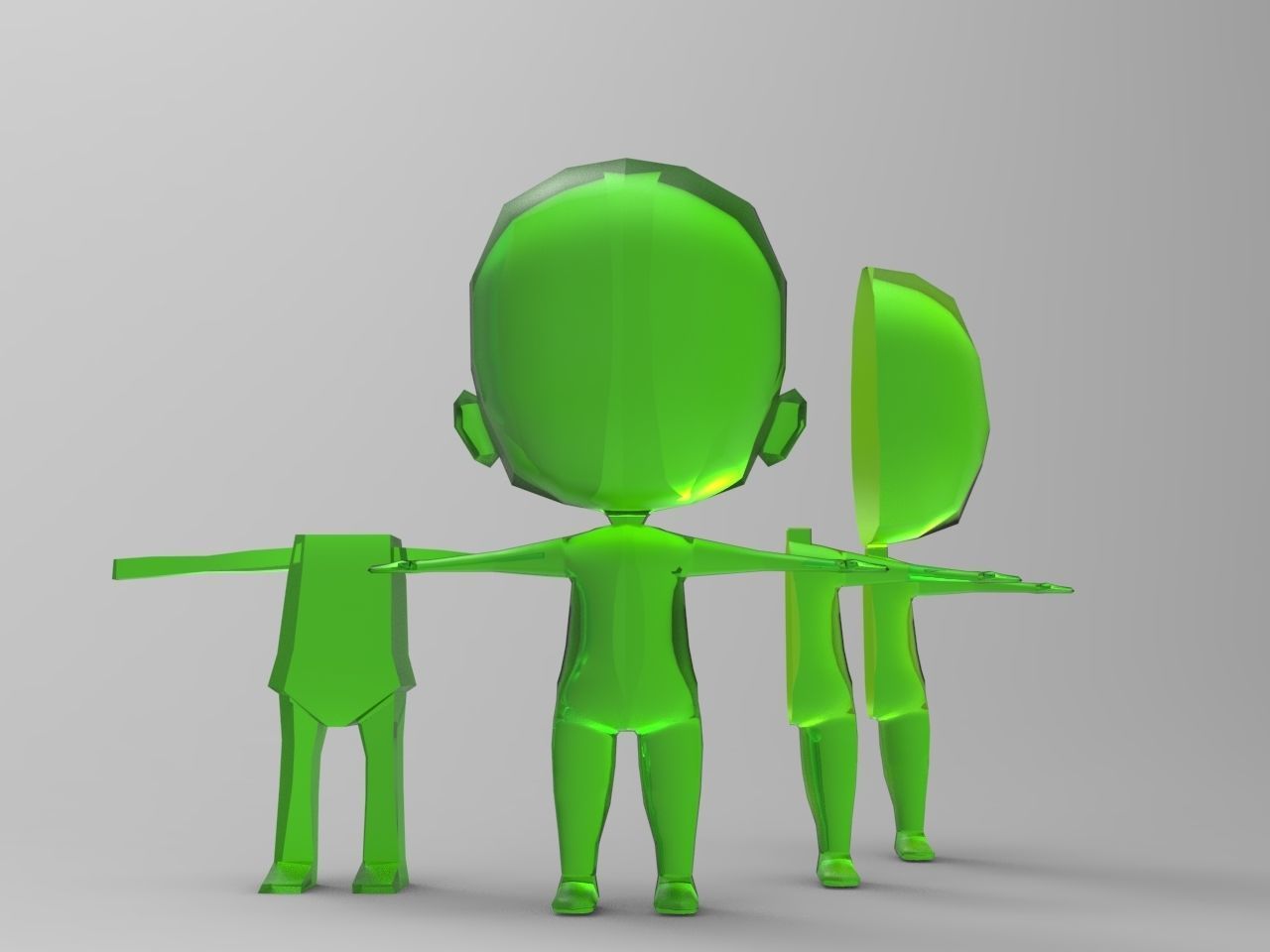 3D model chibi character model 3d VR / AR / low-poly | CGTrader