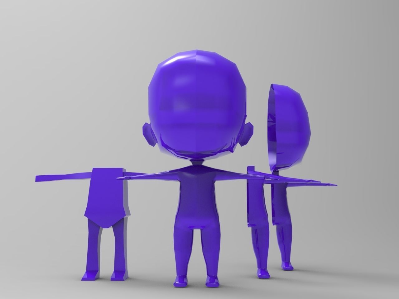 3D model chibi character model 3d VR / AR / low-poly | CGTrader