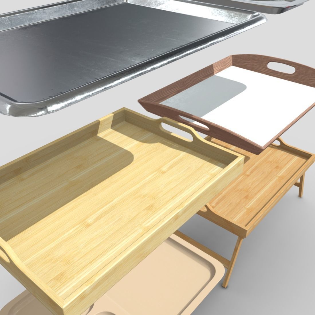 3D model Tray Pack VR / AR / low-poly | CGTrader