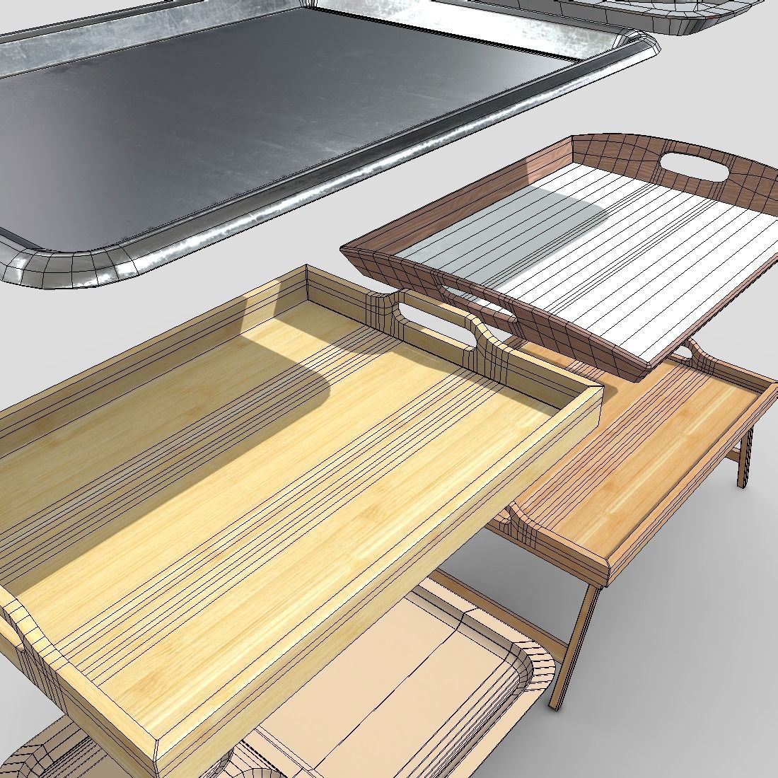 3D model Tray Pack VR / AR / low-poly | CGTrader