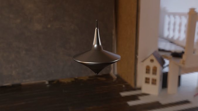 3D model Totem Inception movie spinning object VR / AR / low-poly ...