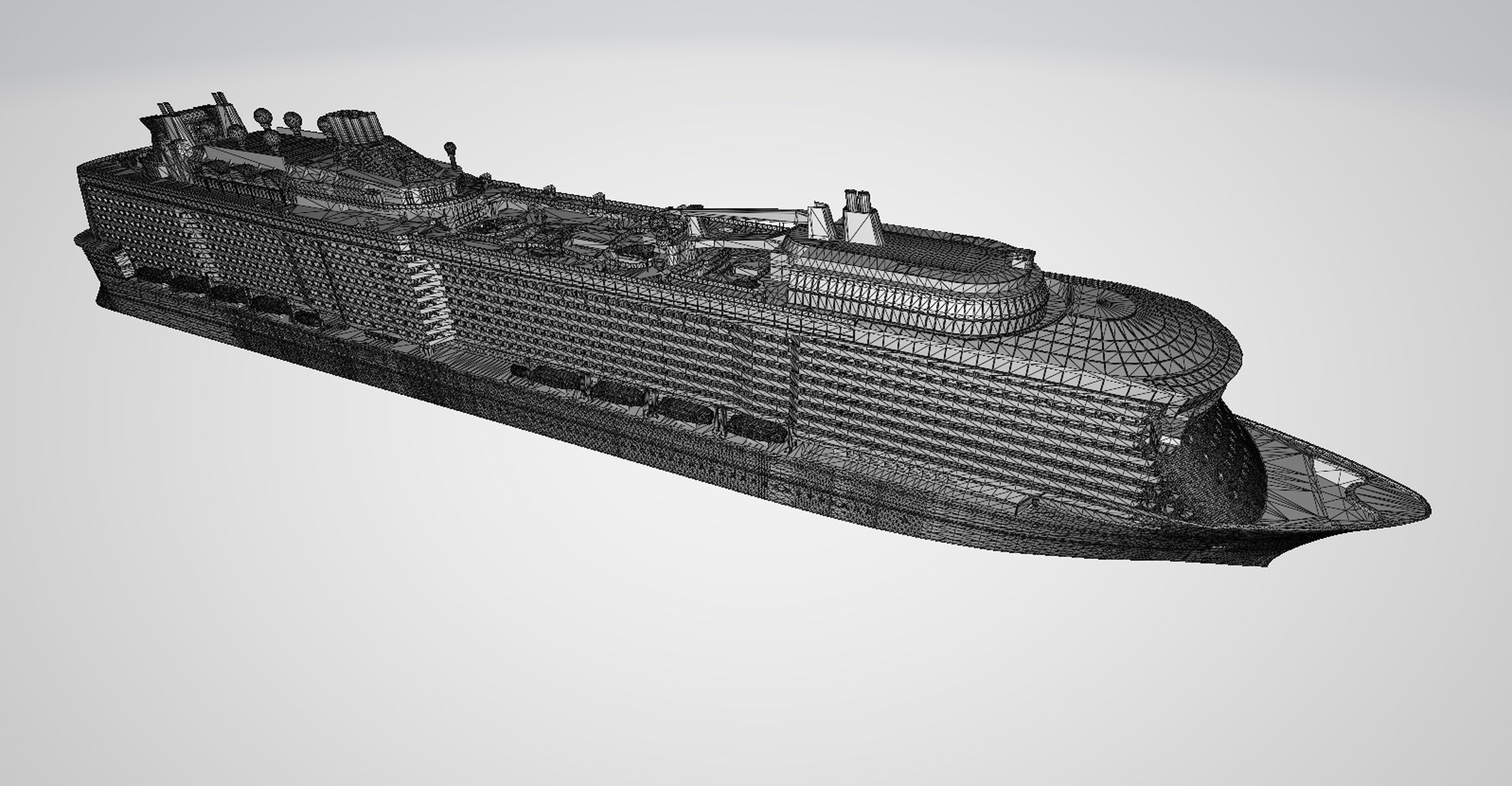 Odyssey Of The Seas cruise ship 3D print model 3D model 3D printable ...