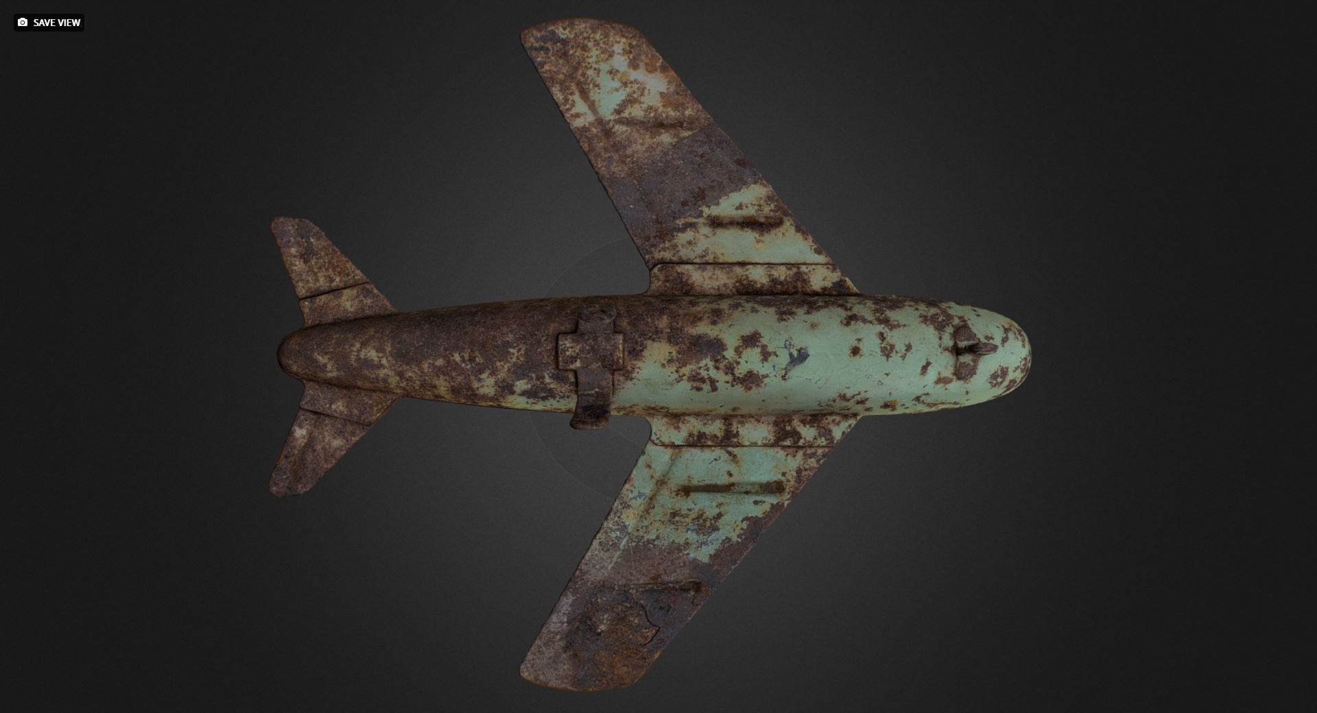 Old USSR Soviet Metal Toy Airplane free 3D model | CGTrader