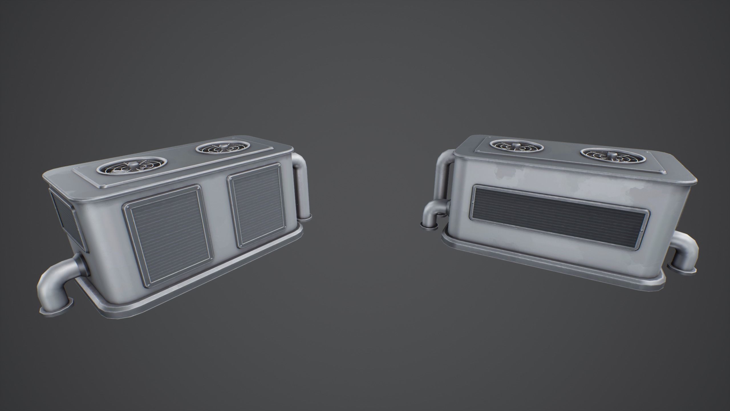 3D model Stylized Rooftop Air Conditioner VR / AR / low-poly | CGTrader