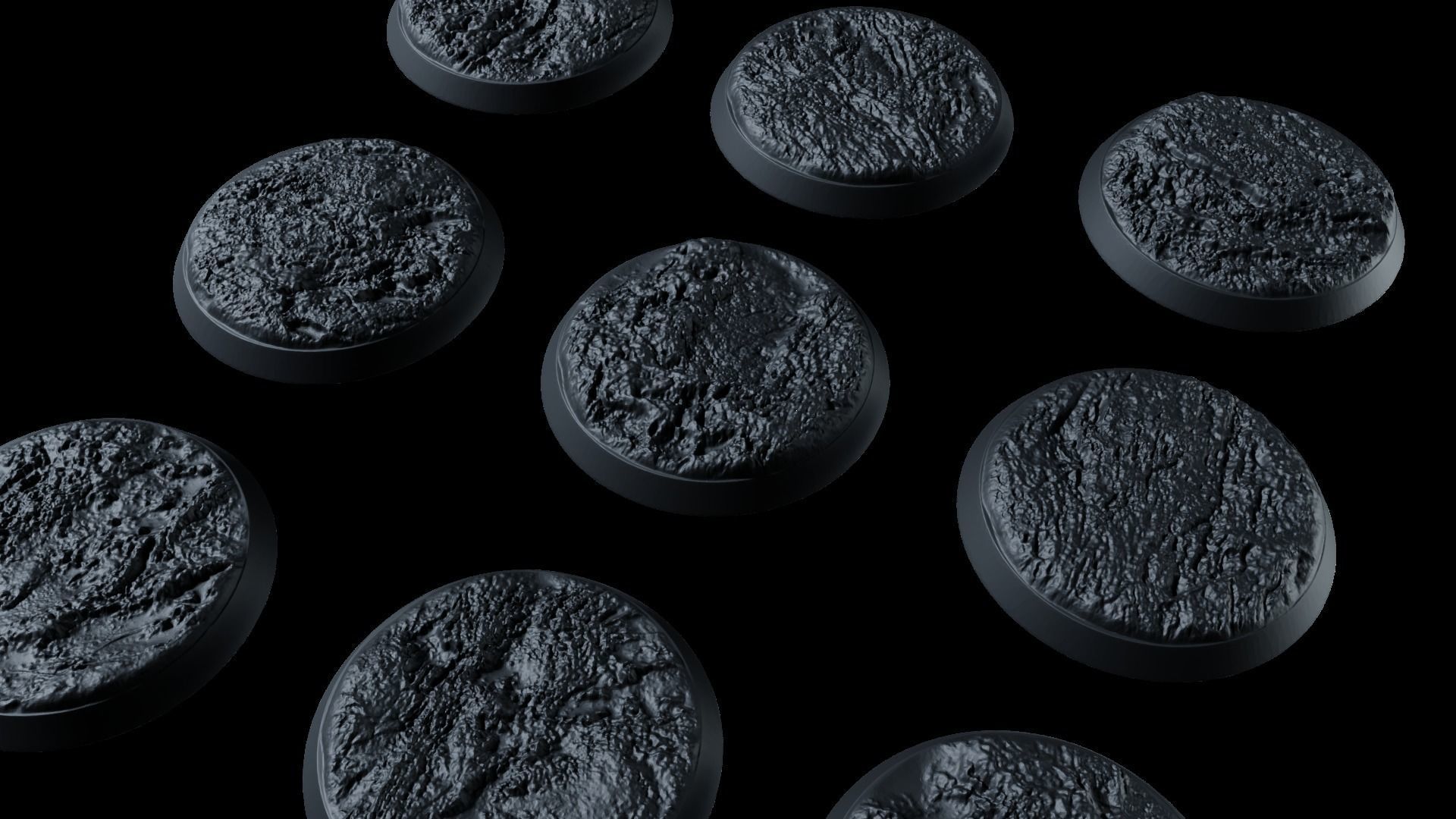 Sandstorm Miniature Bases 3D model 3D printable | CGTrader