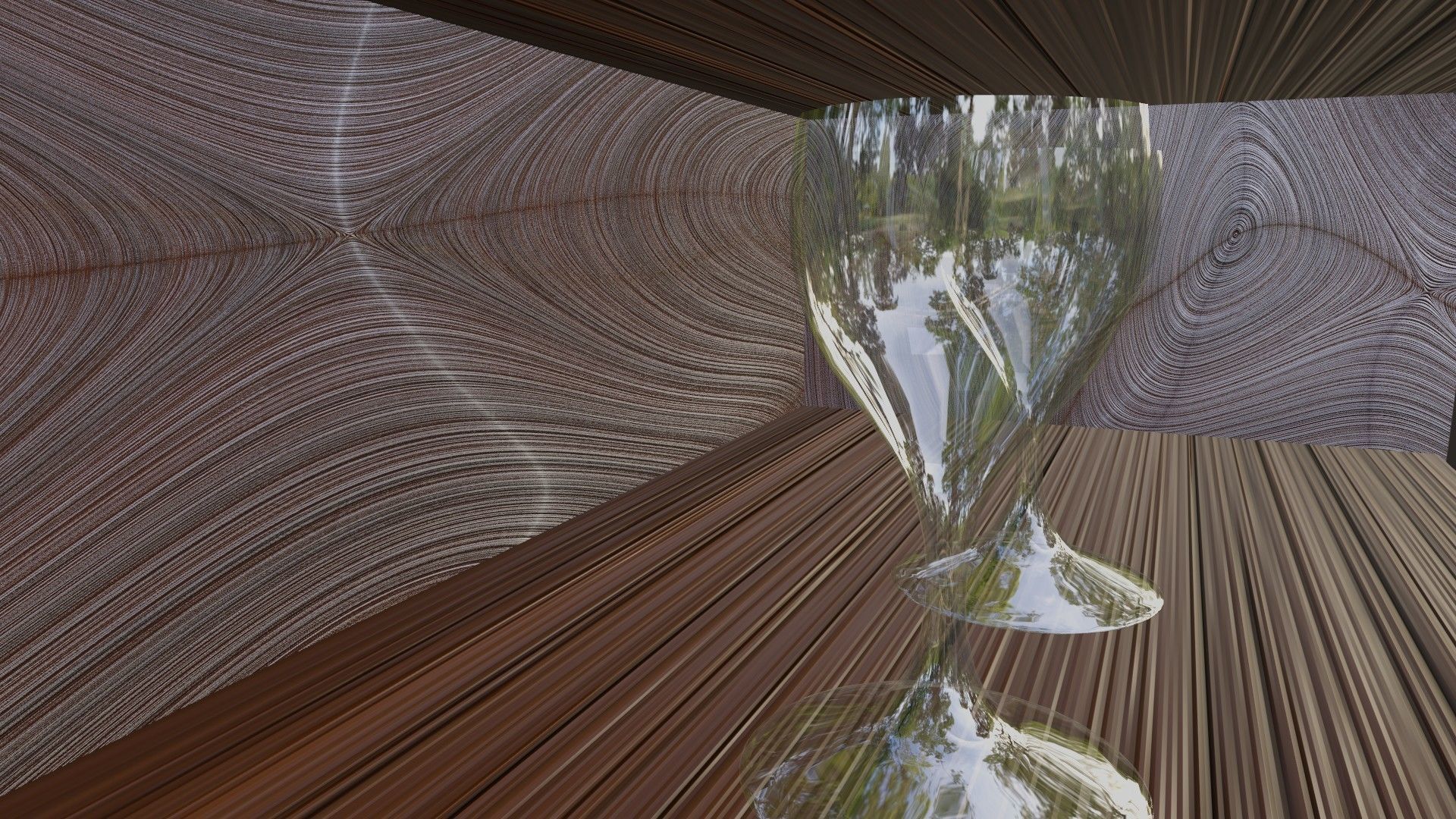 3D model Bar Cabinet wood Glass Bottle Vase animated VR / AR / low-poly ...