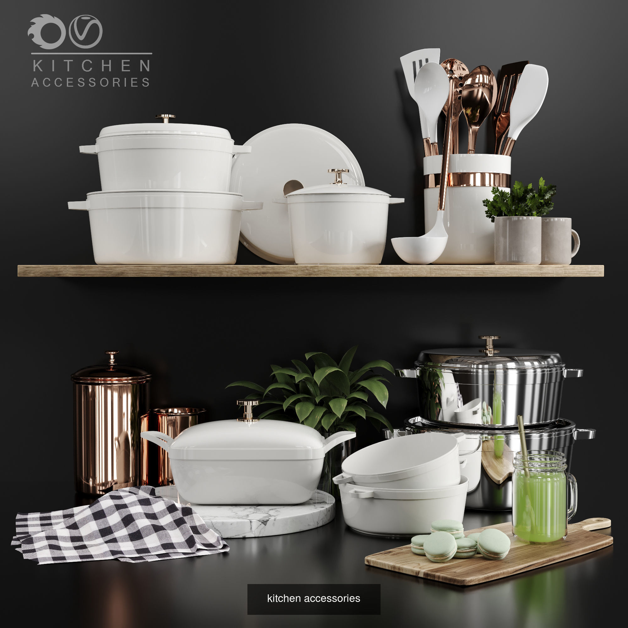 Kitchen Accessories Collection 02 | CGTrader