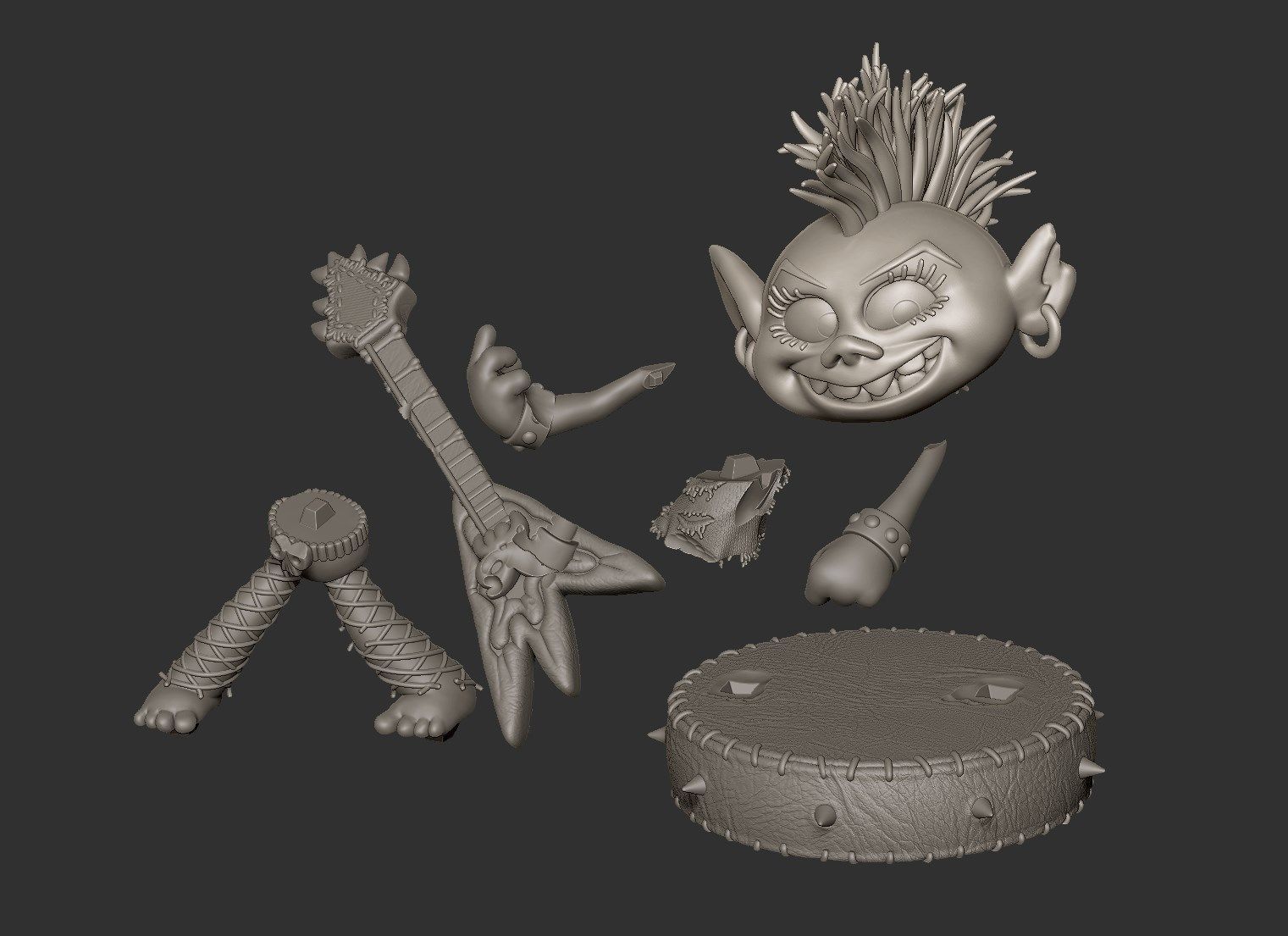 Queen Barb - Trolls World Tour 3D model 3D printable | CGTrader