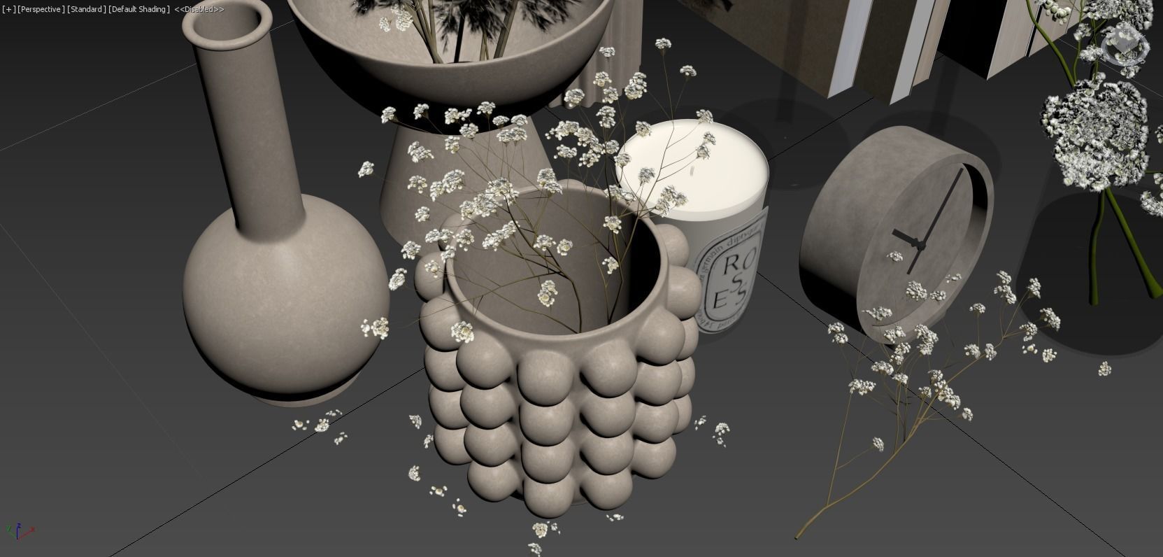 Decorative Set 094 3d Model Cgtrader