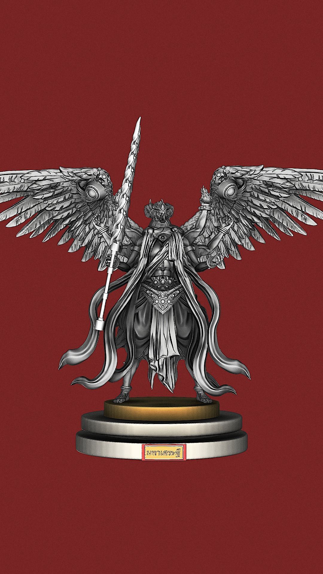 God of Garuda 3D model 3D printable | CGTrader